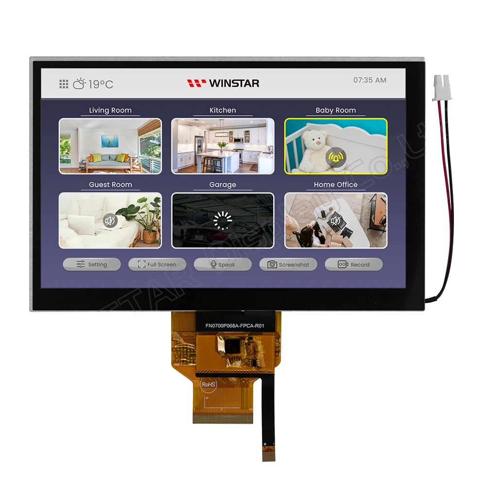 WF70A9SWAGDNG0 Winstar 7" 800x480 LCD-TFT display | Unisystem - Display ...